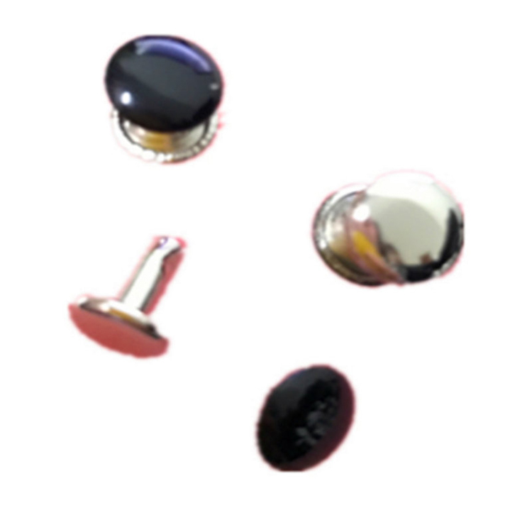 Custom Double side brass Rivet with hanging enamel for clothes&bag ...
